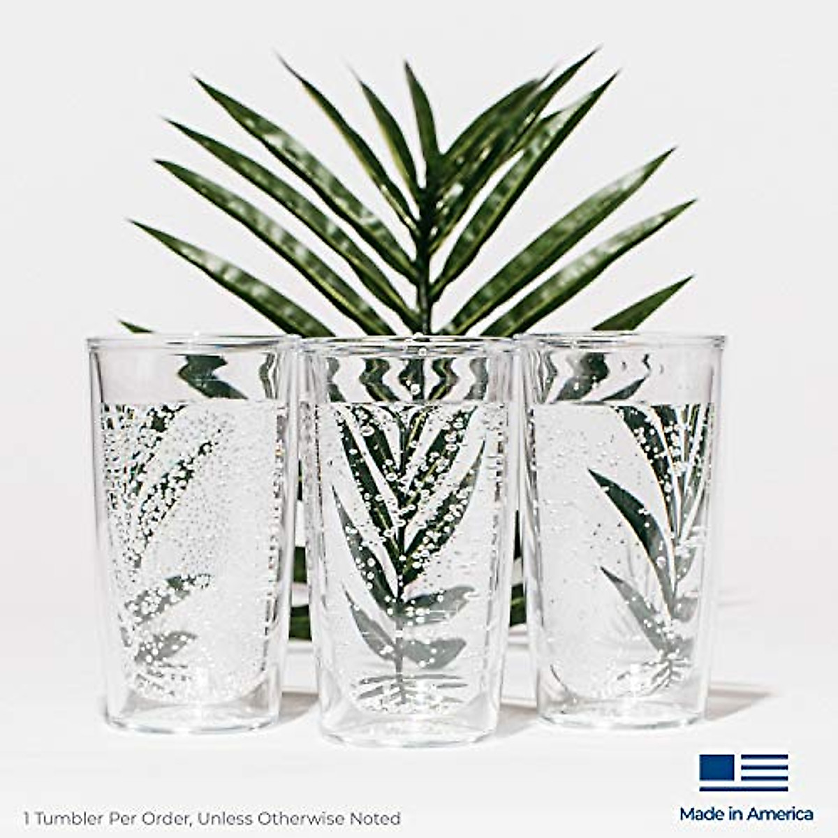 Tervis Kelly Ventura Crystal True Blue Collection Made in USA Double Walled Insulated Tumbler Travel Cup Keeps Drinks Cold & Hot, 16oz 4pk, Assorted