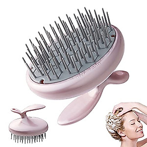 Terra Distribution Scalp Scrubber [Made in Japan] Unique Layout Shampoo Brush for Smooth Brushing Long Hair, Head Massage, Men, Women, and Gift