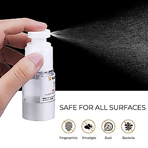 K&F Concept Professional Camera Cleaning Kit for DSLR & Mirrorless Cameras with APS-C & Full-Frame Sensor Cleaning Rods/Lens Cleaner/Gloves/Air Blower/Lens Pen Brush/Microfiber Cloths/Carrying Case