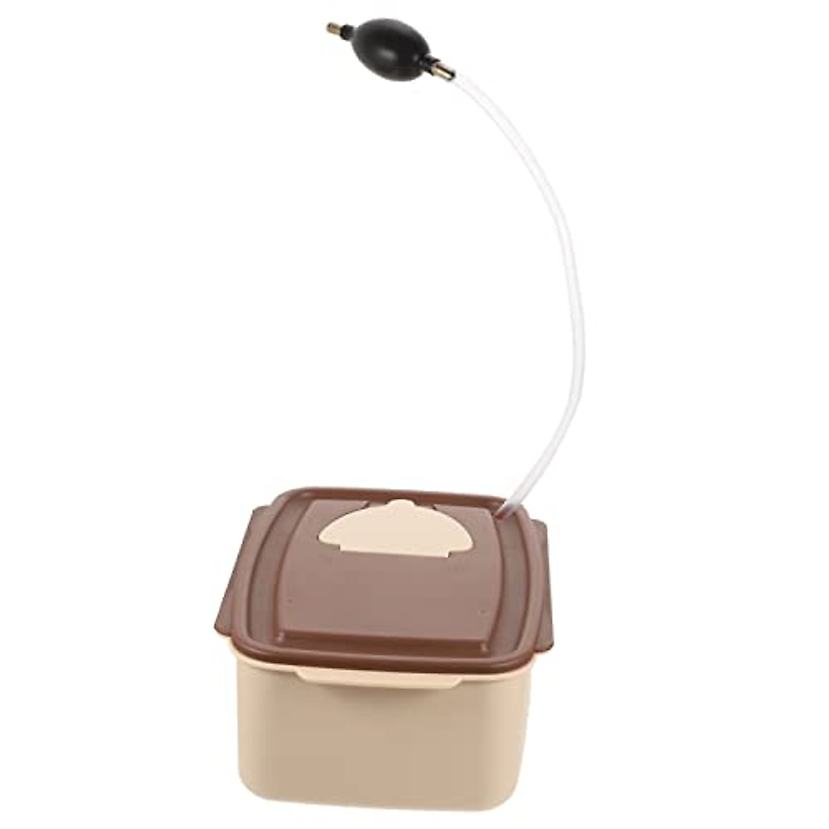 KICHOUSE 1 Set Tea Residue Bucket with Lid Tea Residue Filter Bucket Container with Lid Table Top Bin Garbage Can Mini Containers Small Wastebasket Drain Tray Office Desktop Pp