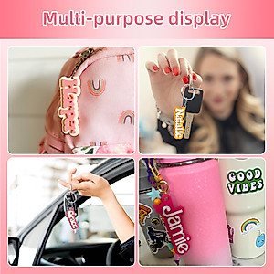 Custom Name Keychain Personalized, 3D Printed Personalized Name Keychains for Car Key, Backpack, Customized Key Chain for Women