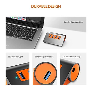 SHYPT Multi-Interface Converter ，USB3.1 Gen2 Hub Aluminum USB Hub PC Splitter 10Gbps Super Speed