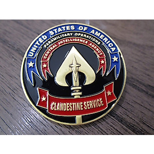 Central Intelligence Agency Covert Special Operations Clandestine Service Lethal Humint CIA Challenge Coin