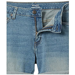 Amazon Essentials Women's 4" Denim Short, Medium Wash, 10