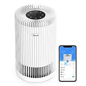 Govee Smart Air Purifiers for Home Large Room, WiFi Air Purifiers for Bedroom Work with Alexa Google Assistant, H13 True HEPA Filter for Pets 24dB Night Light