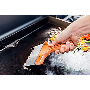 Blackstone Deluxe Spatula Griddle Kit (6-Piece) with Stainless Steel Tongs, Grill Hamburger Flipping Spatulas, BBQ Scraper, Batter Dispenser & Mixer Bottle, 5069, Grilling Tools & Accessory