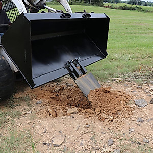 Titan Attachments Clamp-On Quick Spade Combo 45" x 18" Dig Footings, Trenches, and Stump Removal