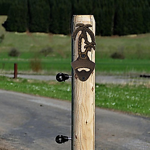 Luwanburg Retro Palm Tree Wall Mount Beer Bottle Opener Cast Iron for coastal Home Decor Beach Theme Party (Antique Bronze)