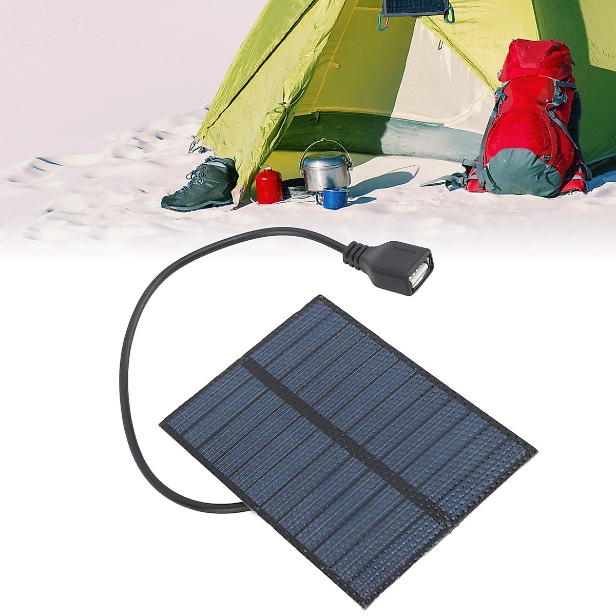 3W 5V Mini Solar Panel for Smart Phone, Small Fans, Outdoor, Portable Polysilicon Solar Photovoltaic Panel