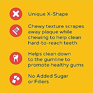 PEDIGREE DENTASTIX Large Dog Dental Treats Beef Flavor Dental Bones, 62.4 oz. Multipack (72 Treats)