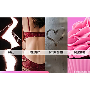 Turn On Cupcake Flavored Sex Lube 8 Ounce Premium Personal Lubricant - Long Lasting, Condom Safe, Vegan, Ph Balanced, Hypoallergenic & Paraben Free, Gel Lube for Men, Women, & Couples