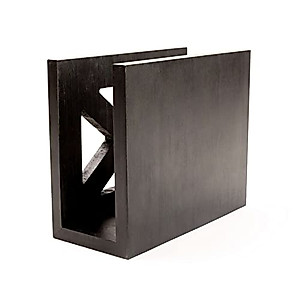 Luli & Cat Black Napkin Holder | Modern Wooden Napkin Holder | Decorative Black Wood Napkin Holder for Table