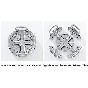 TIST 2Pcs Dish Rack - Retractable Drain Bowl Rack Plastic Removable Cutlery Holder Dish Drainer Rack(White and Gray)