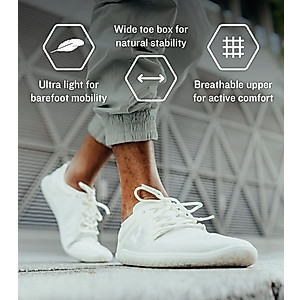 Vivobarefoot Primus Lite III, Womens Vegan Light Breathable Shoe with Barefoot Sole Obsidian