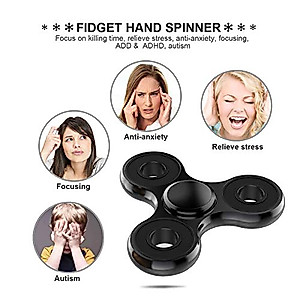 ATESSON Fidget Spinner Toys, Durable High Speed Bearing Metal Hand Finger Spinners EDC ADHD Focus Anxiety Stress Relief Boredom Killing Time Toys for Kids Adults