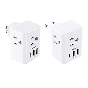 Outlet Extender Multi Plug Outlet - USB Wall Charger with 3 USB Ports (1 USB C), No Surge Protector Cruise Essentials for Ship and Travel, ETL Listed