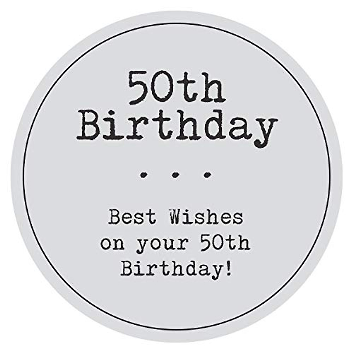 Top Shelf 50th Birthday Wish Jar With 100 Tickets, Pen, and Decorative Lid