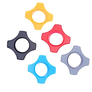 SUPVOX Microphone Ring Anti-rolling Mic Protection Silicone Ring Stand Replacement for KTV Device Replacement 5pcs (Orange Blue Black Gray and Red one for Each)