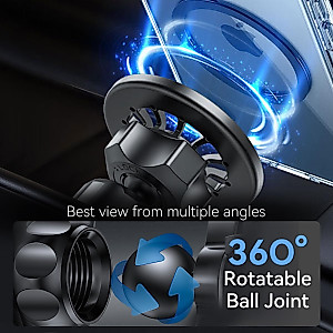 BEHAVE Magnetic Phone Holder for Mazda CX5 2024-2017,360°Adjustable Car Phone Mount fit for Magsafe iPhone,Compatible for iPhone,Android Smartphones