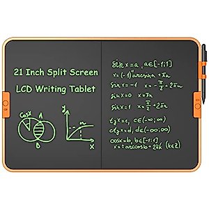 Wicue 21 inch Split Screen LCD Writing Tablet,Portable Erasable Electronic Magic Drawing Pads, Highlight Digital Paper Tablet, Large Doodle Board Gift for Business Office/Message Boards