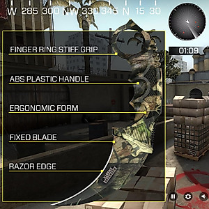 Karambit Knife - Fixed Blade Knife - Karambit Knives - CSGO Raptor Claw Knives - Best Combat Carambit for Hunting Camping Hiking EDC for Men Women Comes with Sheath - Fathers Day Dad Gift 16853