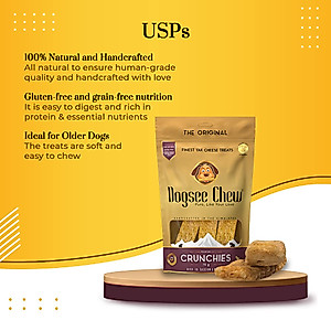 DOGSEE CHEW Crunchies | 100% Natural Himalayan Yak Chews | Helps Fight Plaque and Tartar | Maintains a Healthy Coat and Shiny Fur | Ideal for Dogs of All Ages and Breed - 0.15 lb