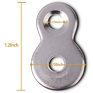 (Pack of 40) Figure 8 Table Top Fasteners with Screws, Heavy Duty 12 Gauge Steel, Table Top Connector, Desk Top Fasteners Clip