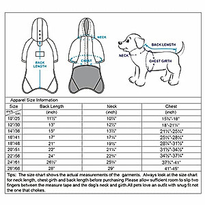 Blueberry Pet 2023 New 14" Waterproof Dog Softshell Jacket, Hooded Raincoat and Windbreaker with Leash & Harness Hole, Blue Turquoise, Outdoor Rain Gear for Dogs