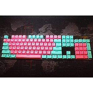 17 Keys Numeric Keypad Numpad Key Cap Number Pad PBT Doubleshot Backlit Keycaps OEM Height ANSI Layout for Cherry MX Switch Gaming 60% 87 104 108 Mechanical Keyboard (Miami NO.1)