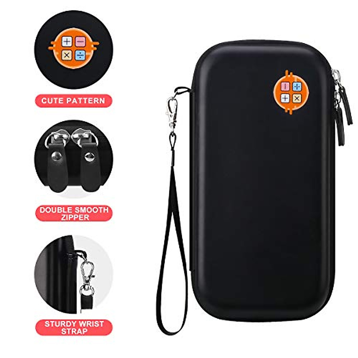 Canboc Carrying Case for Texas Instruments TI-30XS/ TI-36X Pro MultiView Scientific Calculator, Mesh Bag fit Cable, Batteries, Pens and Other Accessories, Black (Case Only)