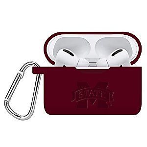AFFINITY BANDS Mississippi State Bulldogs Engraved Silicone Case Cover Compatible with Apple AirPods Pro (Maroon)