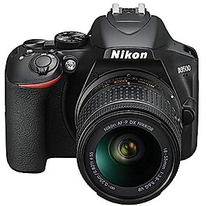 Nikon D3500 24.2MP DSLR Camera with AF-P DX NIKKOR 18-55mm f/3.5-5.6G VR Lens (1590B) – (Renewed)