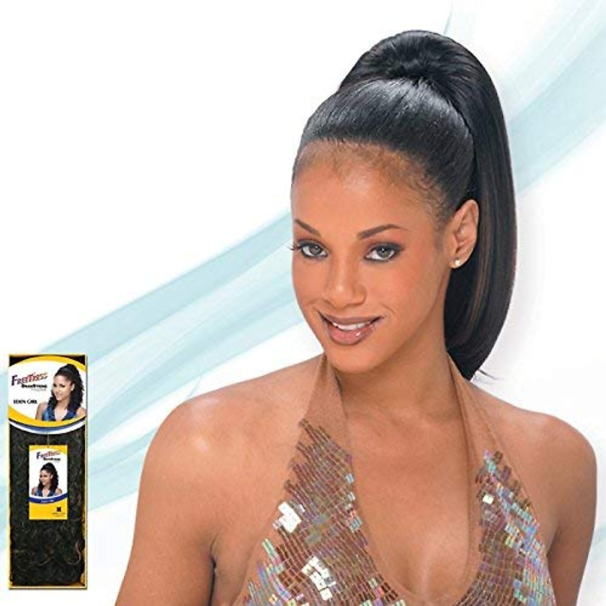 Freetress Drawstring hairpieces Ponytail California Girl (1B)