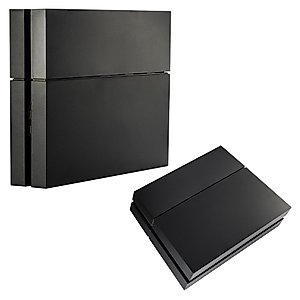 eXtremeRate Solid Matte Black HDD Bay Hard Drive Cover Shell, Replacement Top Case Faceplate Compatible with ps4 Console - Console NOT Included
