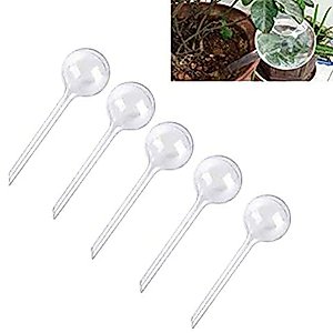 CosCosX 5 Pcs Automatic Watering Device Globes Vacation Houseplant Plant Pot Bulbs Garden Waterer Flower Water Drip Irrigationdevice Self Watering System