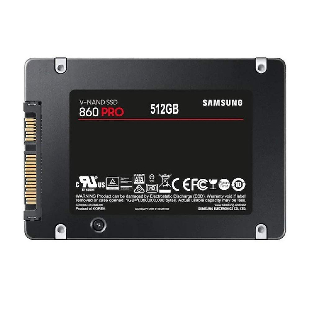 SAMSUNG 860 PRO SSD 512GB - 2.5 Inch SATA III Internal Solid State Drive with MLC V-NAND Technology (MZ-76P512BW)