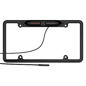 SCREENTRONICS Backup License Plate HD Camera Night Vision 8 IR LED Wide Rear View Waterproof Compatible with Car Radio Sony XAV-AX150 XAV-9500ES XAV-AX3200 XAV-AX3250 XAV-AX5000 XAV-AX5600 XAV-AX7000