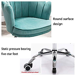 ECBETCR Chair Desk Office Chair Home Velvet Office Chair Home Office Furniture 360° Swivel Adjustable Height Ergonomic Mid Back Computer Desk Chair (Yellow)