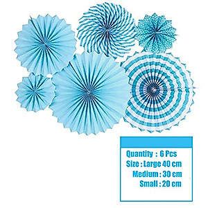 GoGoGoodie Ocean Theme Birthday Party Decorations Shark Birthday Decorations for Boys - Under the Sea Party Include Sea Animal Balloons birthday Banner Navy Blue Hanging Paper Fans Latex Balloons