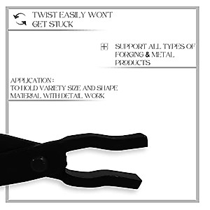 Simond Store 16" Mandrel Jaw Blacksmith Tongs - Forging Tools and Equipment for Beginner and Professional, Bladesmith, Blacksmith, Farrier - Forging Tongs for Knife Making