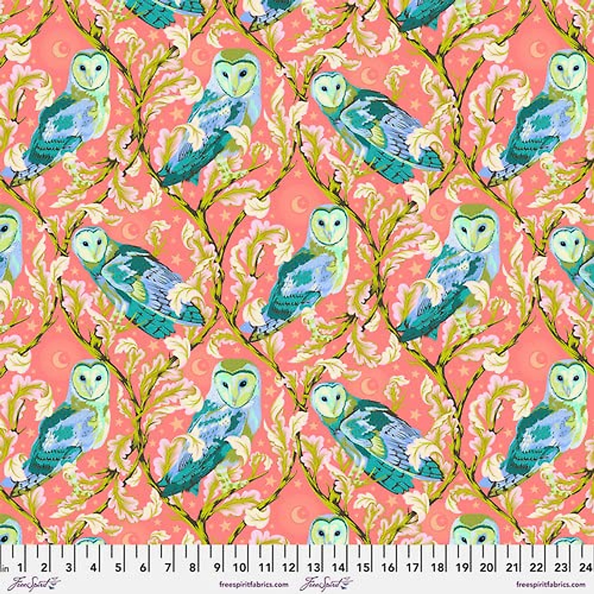 Moon Garden Fat Eighth Bundle (17 Pieces) by Tula Pink for Free Spirit 9 x 21 inches (22.86 cm x 53.34 cm) Fabric cuts DIY Quilt Fabric