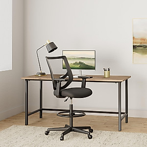 MCQ Drafting Chair Tall Office Chair for Standing Desk Adjustable Height Office Desk Chair with Adjustable Armrests and Foot-Ring for Home Office Drafting