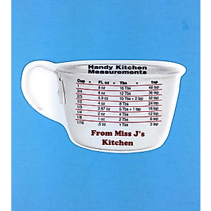 Generic Martha White Birthday Cake Muffin Mix 7.4 Oz (4 Bags) with Miss J’s Handy Kitchen Measurements Chart for Refrigerator-Bundle of 5