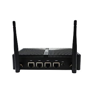 EGSMTPC Mini PC with 4GB RAM 32GB SSD WiFi, 4 GIGA LAN Port, VGA HDMI, 2 USB Port, Celeron J1900 Processor Quad core 2 GHz, Fanless Mini PC J1900