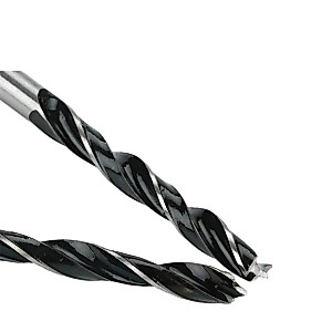 CLAHJQX 5pcs Brad Point Wood Drill Bit Three Point Woodworking Drill 6/7/8/9/10mm Wood Drill Bit Set