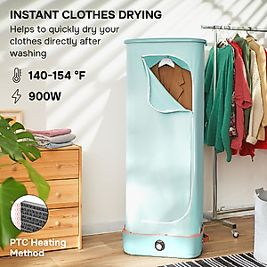 Portable Dryer - Portable Clothes Dryer after Washing - Portable Foldable Dryer Machine for Apartments and Home - Mini Travel Clothes Dryer Machine