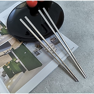 OBTIAN Custom Chopsticks Set Personalized Laser Engraved Gift Stainless Steel Metal Colorful Name Custom Chopsticks Gift for Boyfriend Girlfriend Gift Gift for Friends