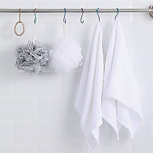 Evanda Rainbow S Hooks for Hanging Pack of 30, Heavy Duty Stainless Steel Titainium Plating Metal Mutil Purpose Hanger for Kitchen Pans, Pots, Utensils Tooks, Cups, Mugs, Clothes, Bags, Towels, Plants