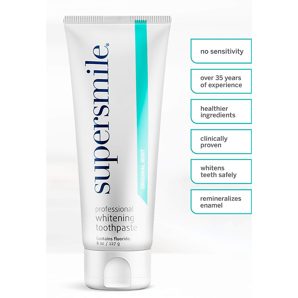 Supersmile Professional Teeth Whitening Toothpaste, Original Mint, 8 oz