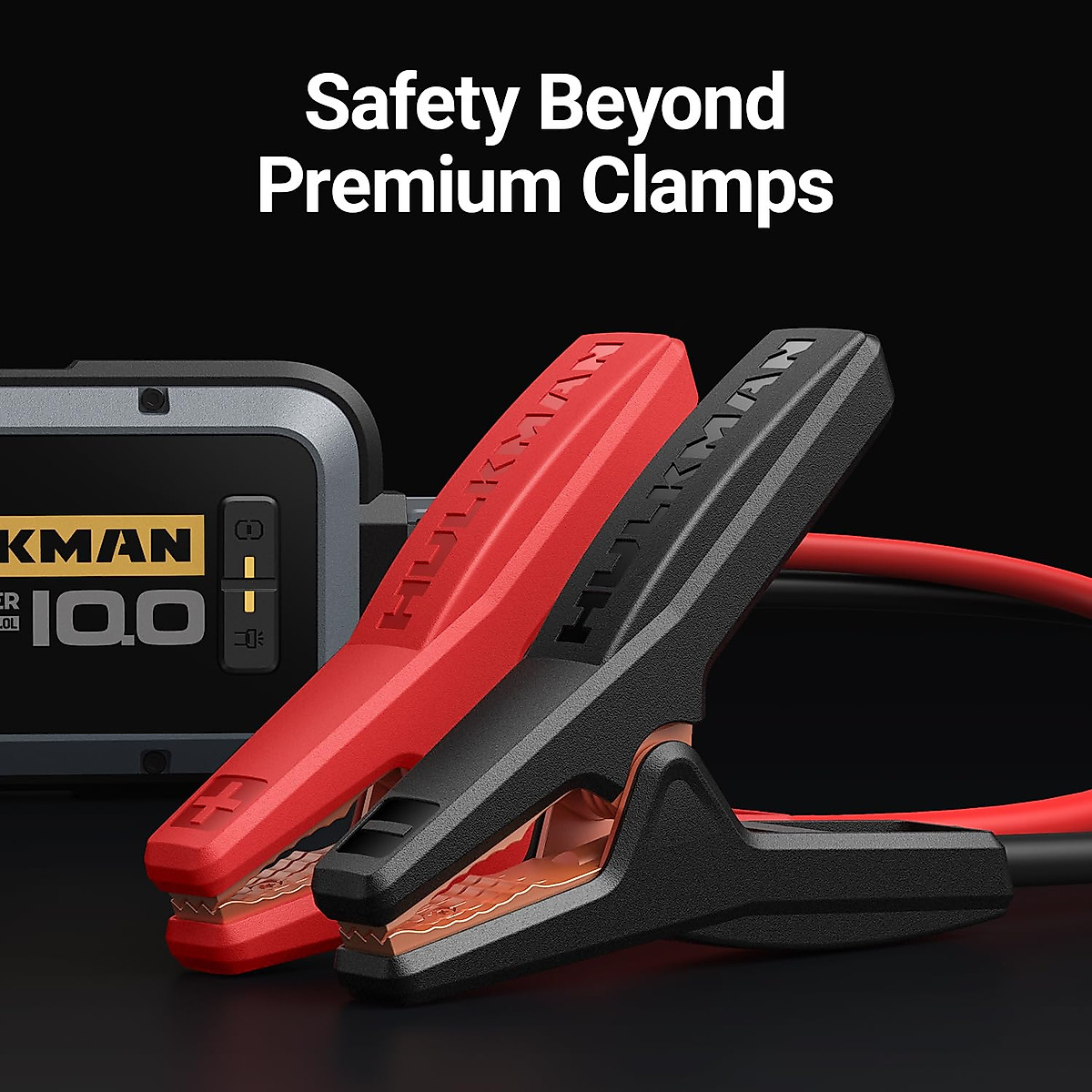 HULKMAN Alpha100 Jump Starter 4000 Amp 32000mAh Car Starter with -40℉ Start Tech PD 65W Lithium Portable Car Battery Booster Pack for up to 10L Gas and 10L Diesel Engines